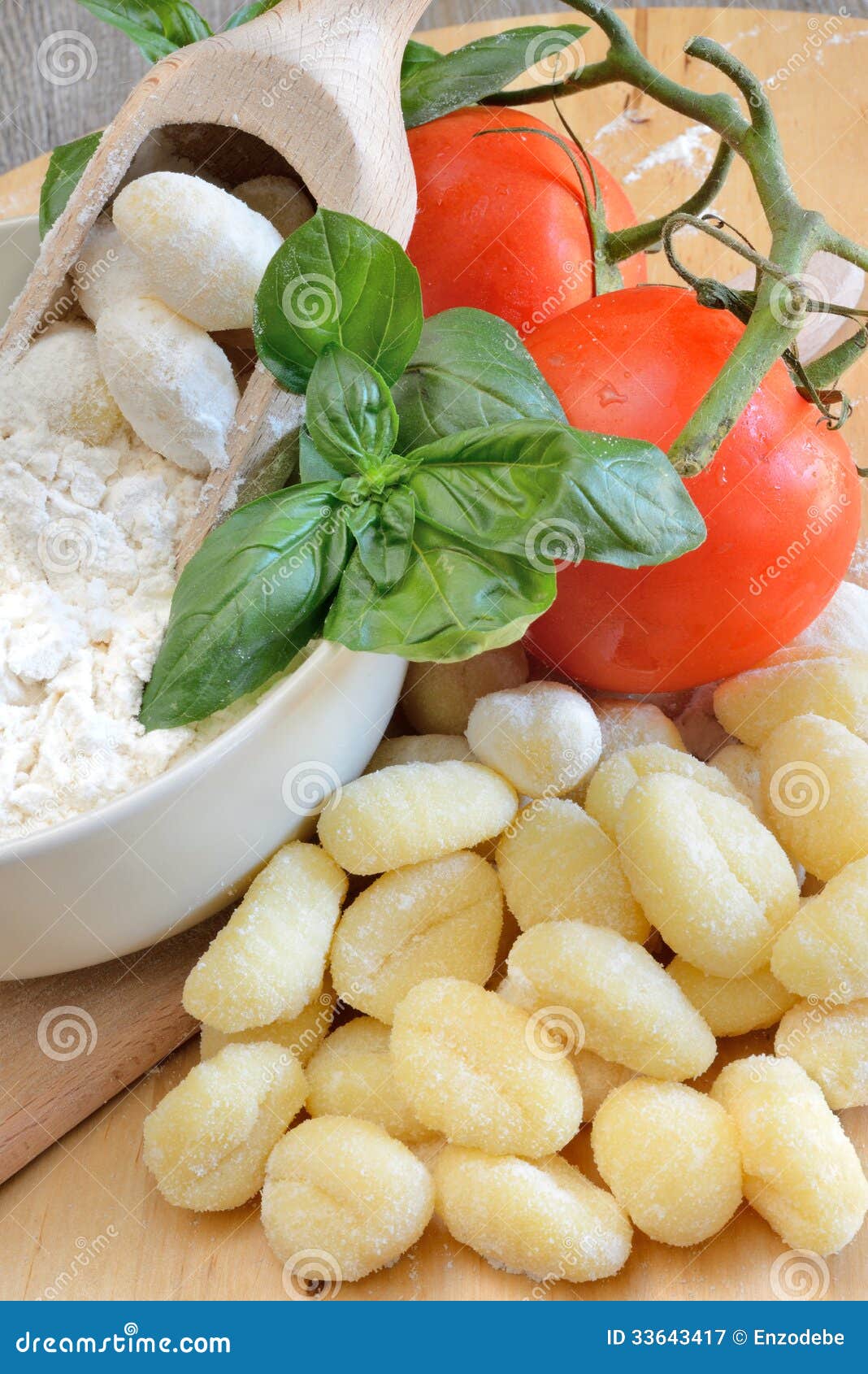 Raw pasta dumplings stock image. Image of pasta, wood - 33643417