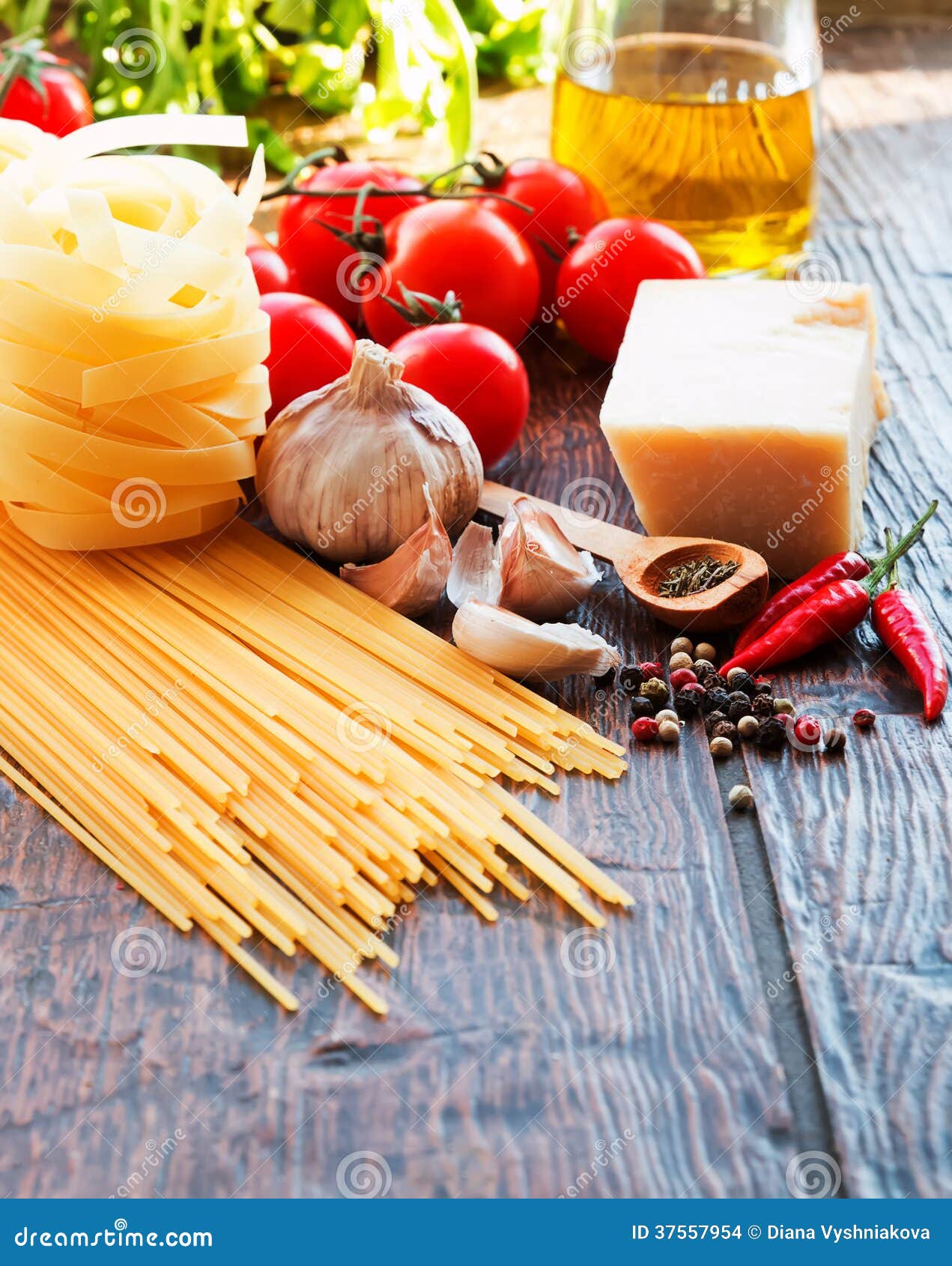 Raw pasta ingridients stock photo. Image of cuisine, fresh - 37557954