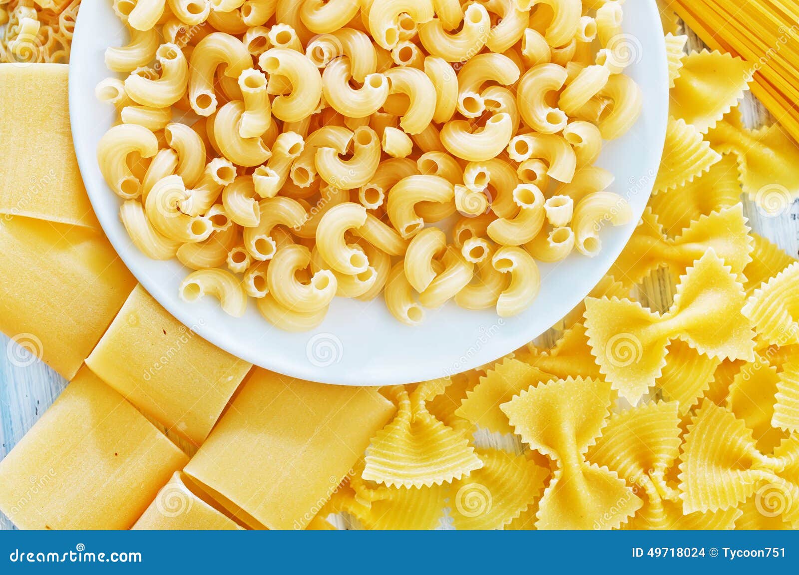 Raw pasta stock photo. Image of carbohydrate, background - 49718024