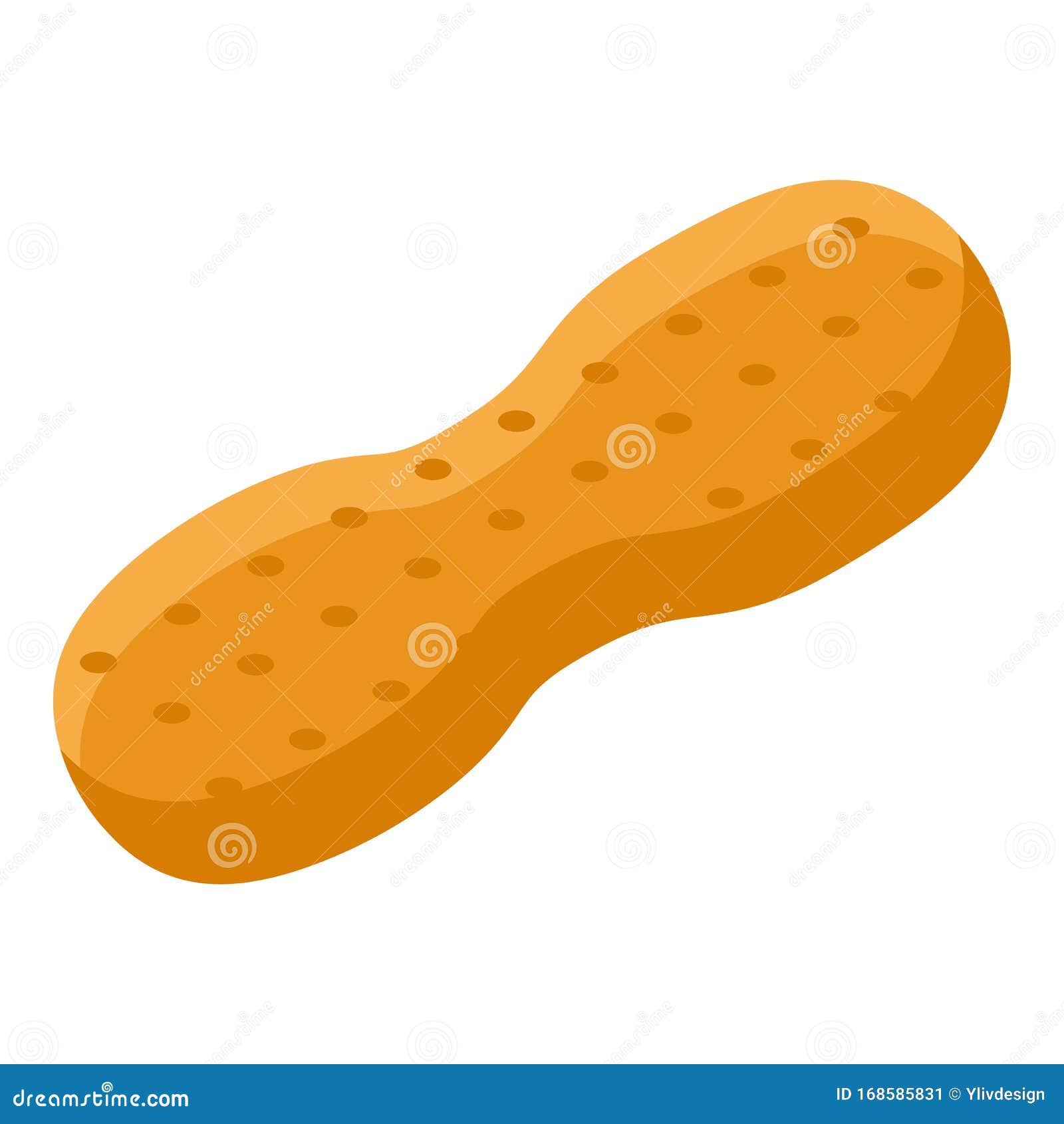 Raw Peanut Shell Icon, Isometric Style Stock Vector - Illustration of ...