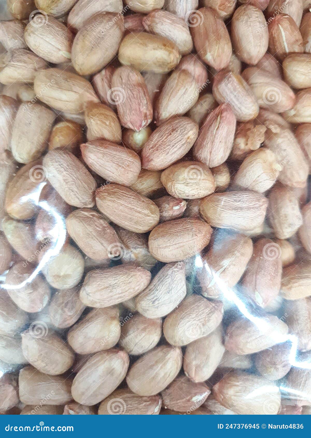 Raw Peanuts in Plastic Food Wrap Stock Image - Image of kernels ...