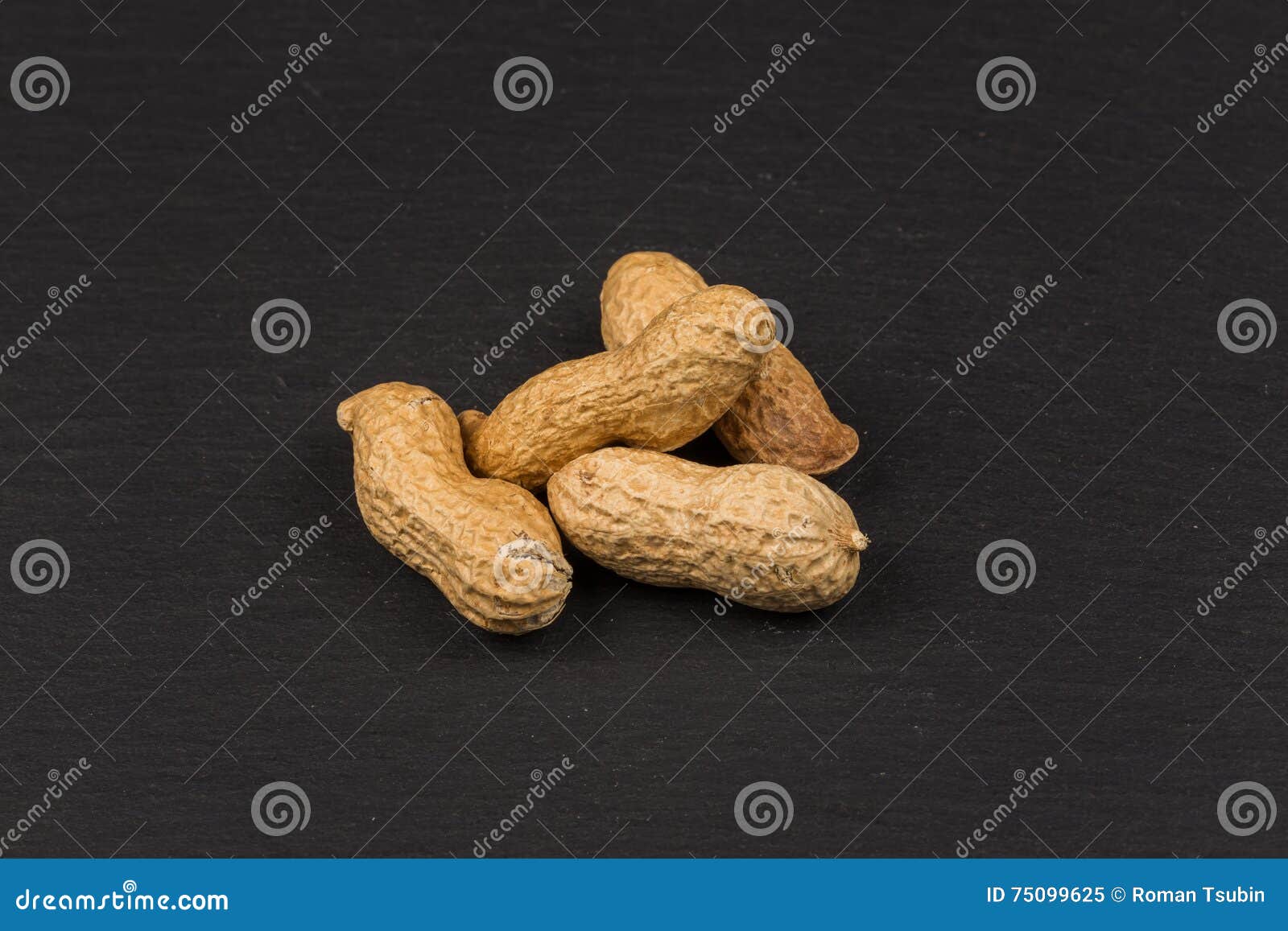 Peanuts In Shells Isolated On White Background, Top View. Isolated ...