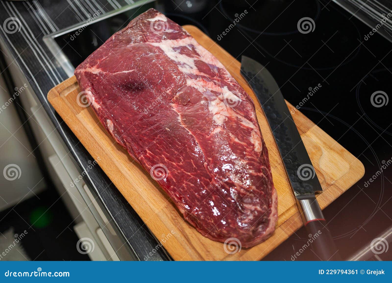 Raw Picanha steak stock image. Image of juicy, sirloin - 229794361