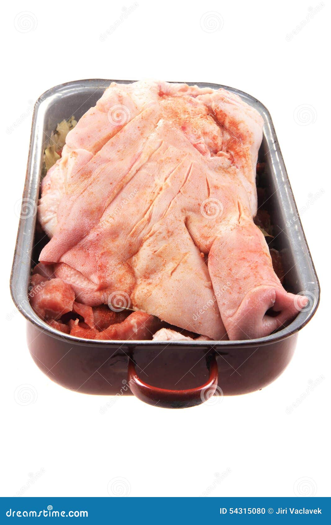Raw pig head isolated stock photo. Image of isolated - 54315080