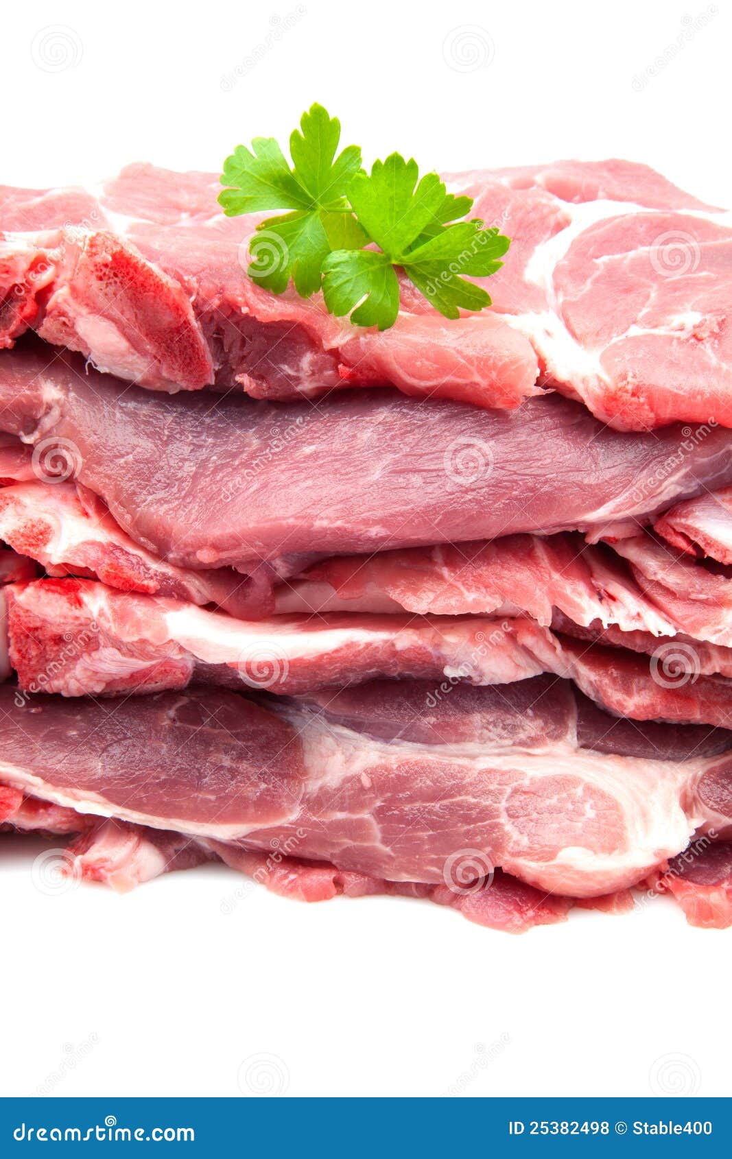 Raw pig meat stock photo. Image of meal, chops, pork - 25382498