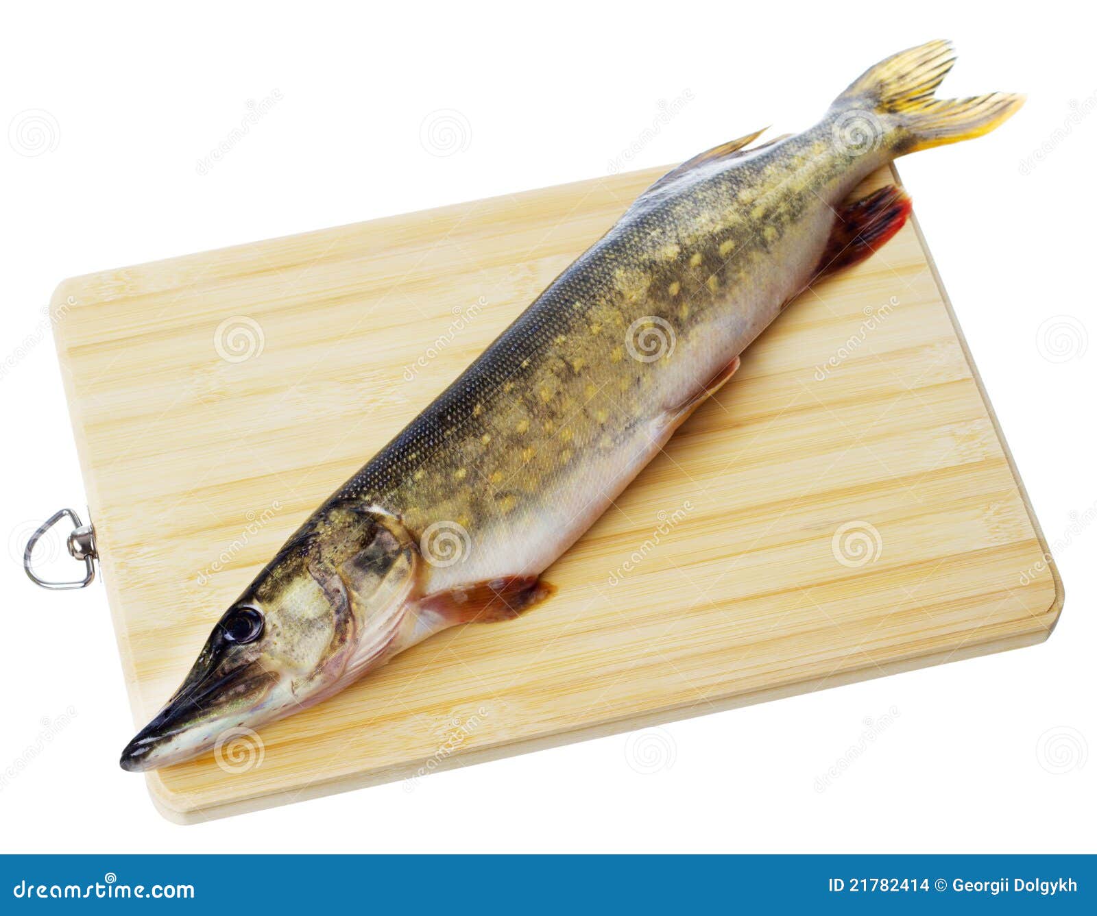 Raw Pike with Cooking Ingredients Stock Photo - Image of board, meal ...