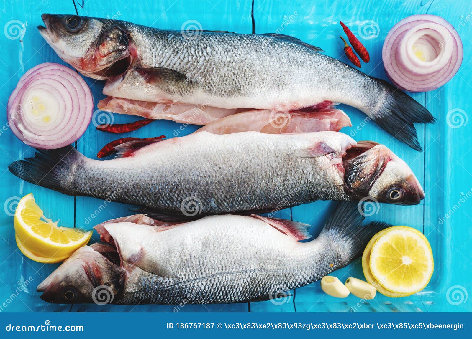 Raw Pike Perch Whole Fish with Vegetables Stock Image - Image of marine ...