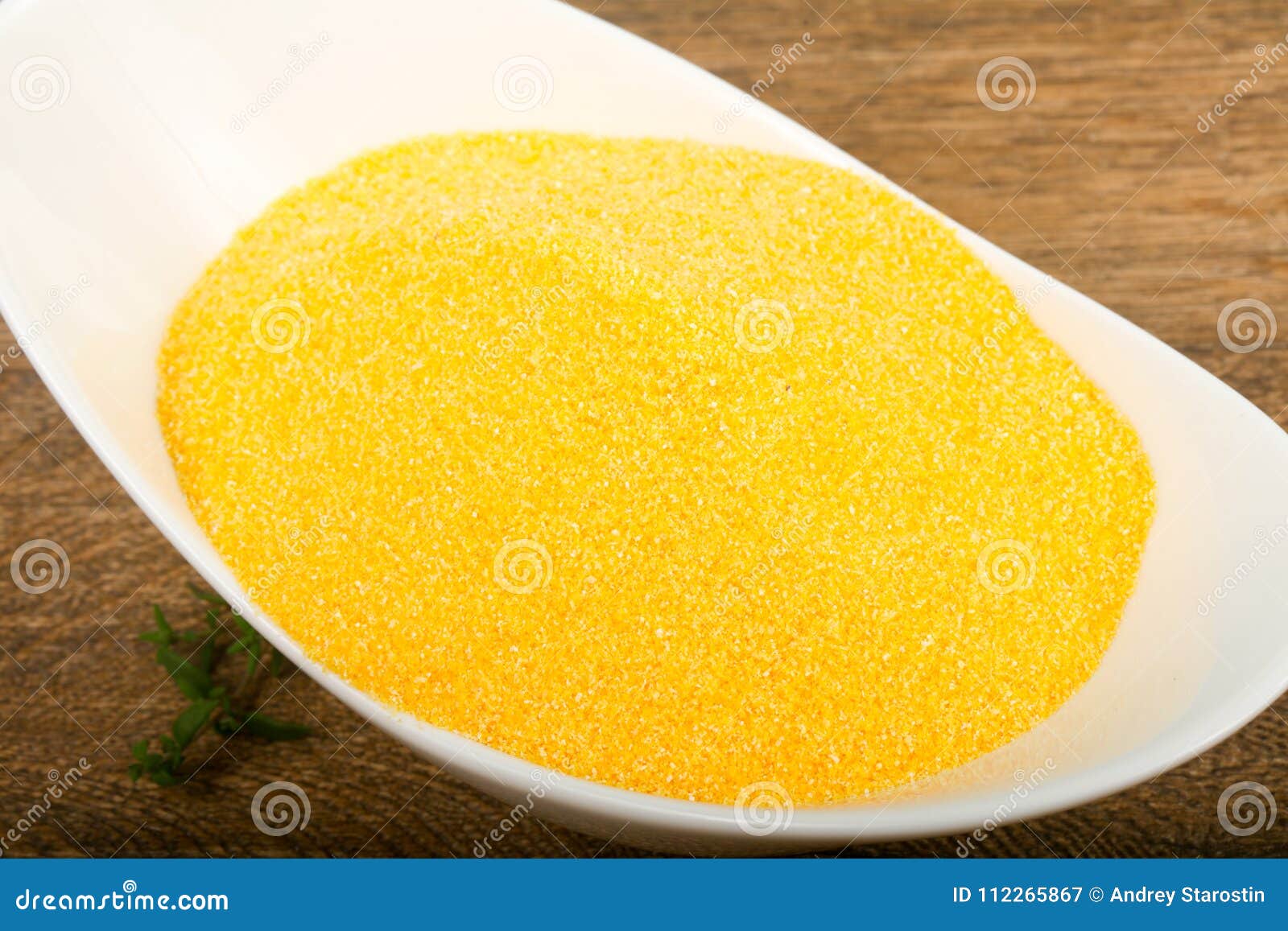 Raw polenta stock image. Image of kitchen, cornmeal - 112265867