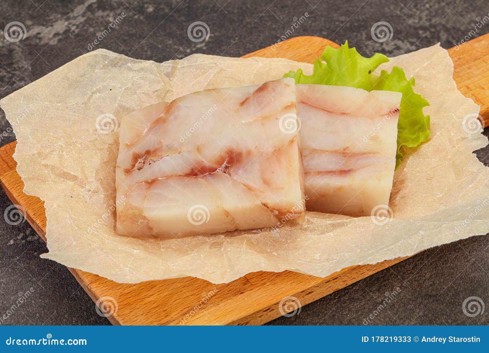 Raw Pollock Fish Fillet for Cooking Stock Image - Image of fresh, meat ...