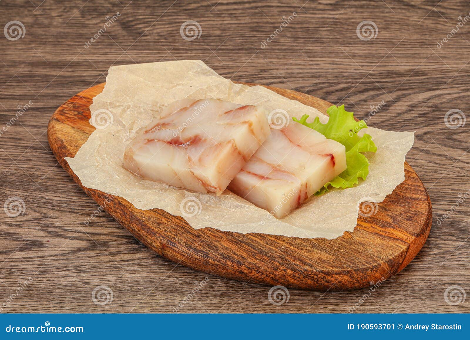 Raw Pollock Fish Fillet for Cooking Stock Image - Image of cooking ...