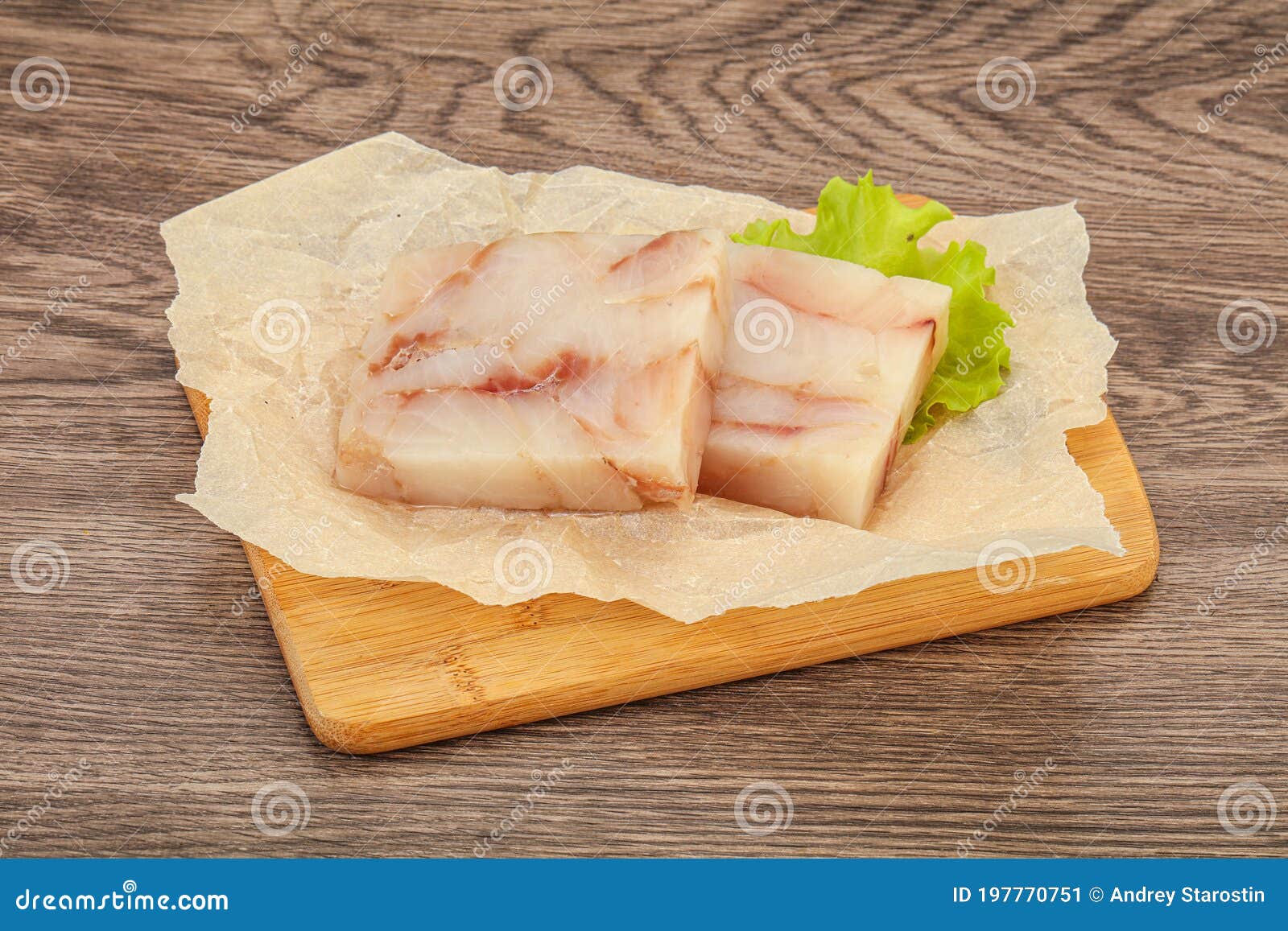 Raw Pollock Fish Fillet for Cooking Stock Image - Image of fresh ...