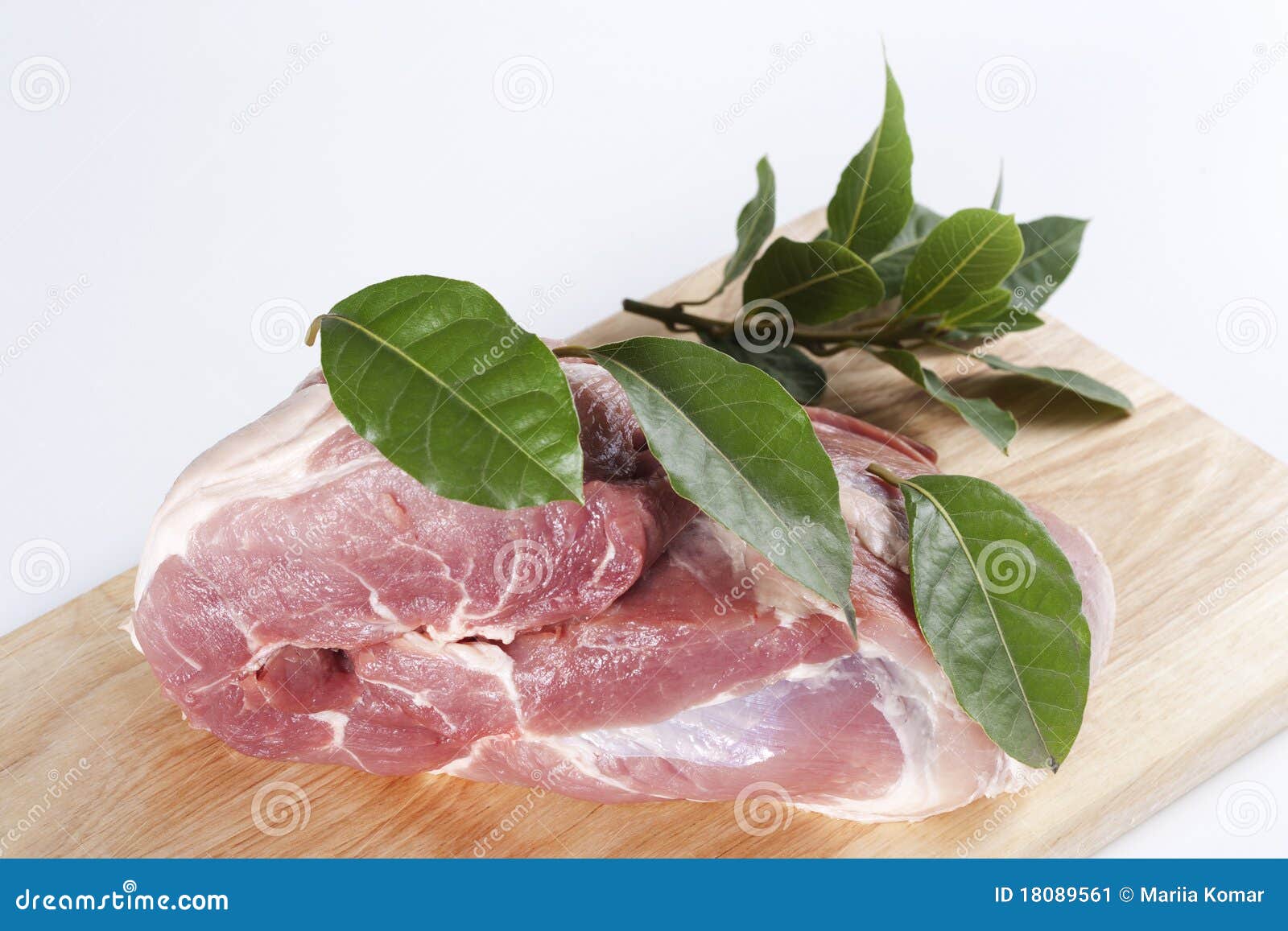 Raw pork stock image. Image of ingredient, piece, board - 18089561