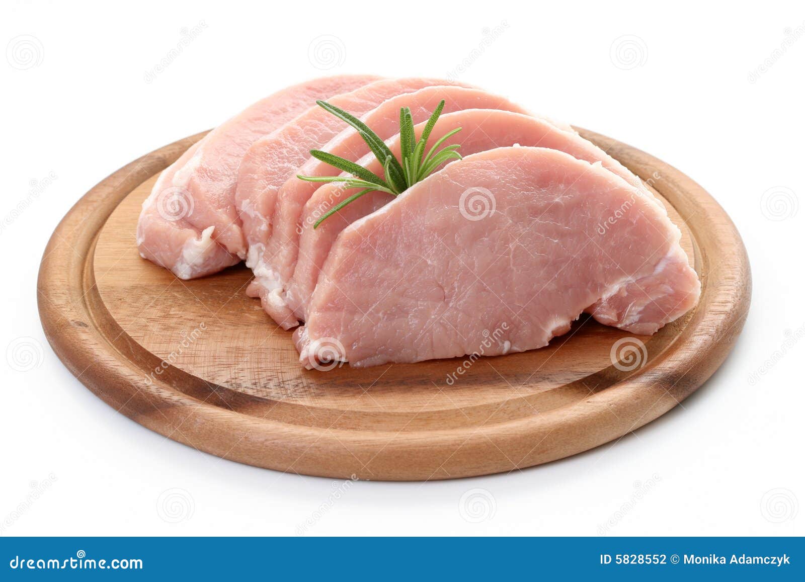 Raw pork stock photo. Image of board, ingredient, rosemary - 5828552