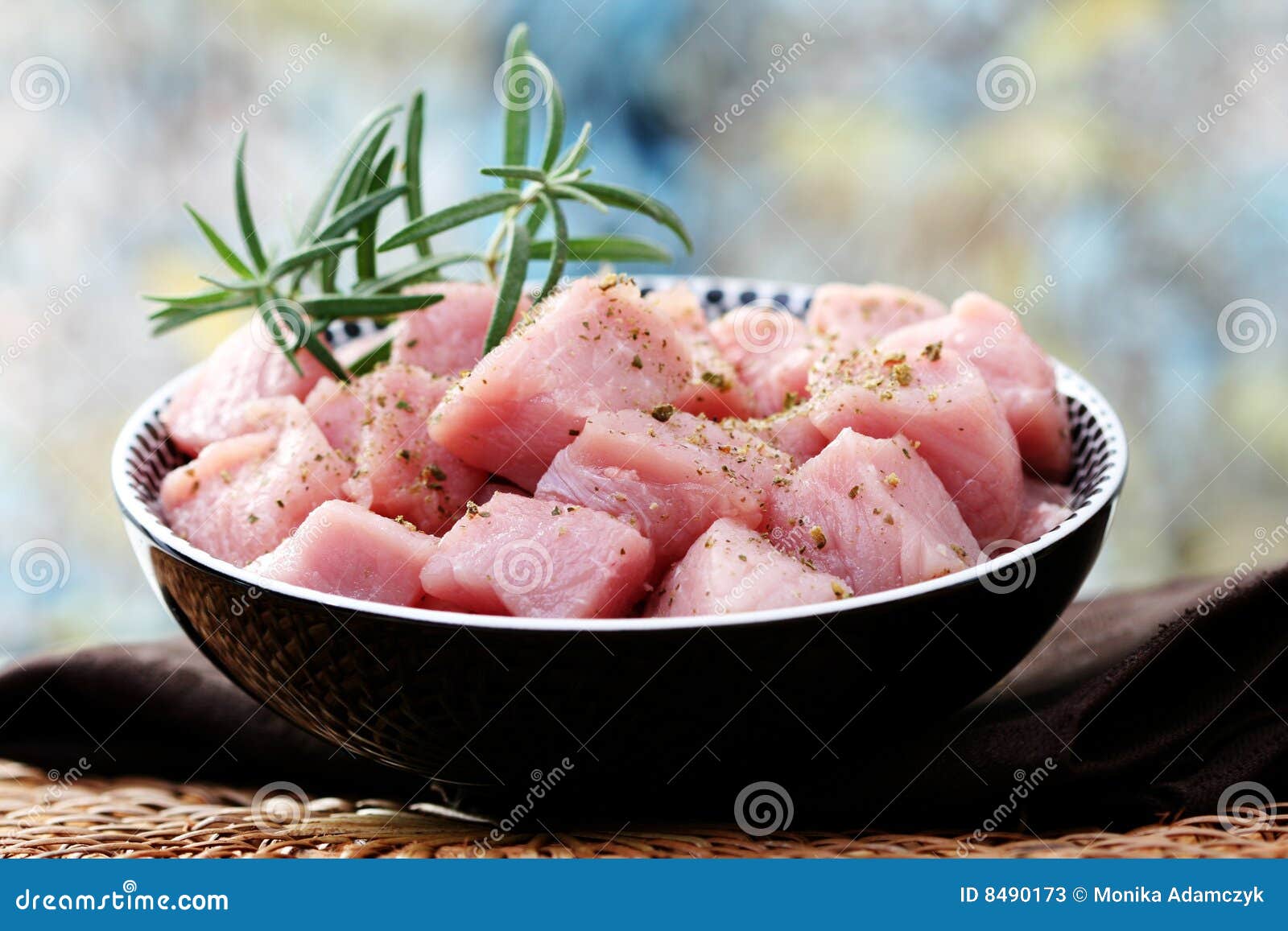 Raw pork stock image. Image of pork, barbecue, ingredient - 8490173