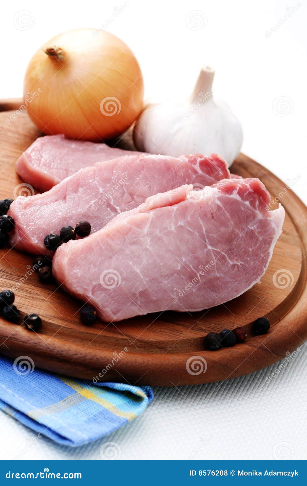 Raw pork stock photo. Image of lunch, meat, dinner, cook - 8576208