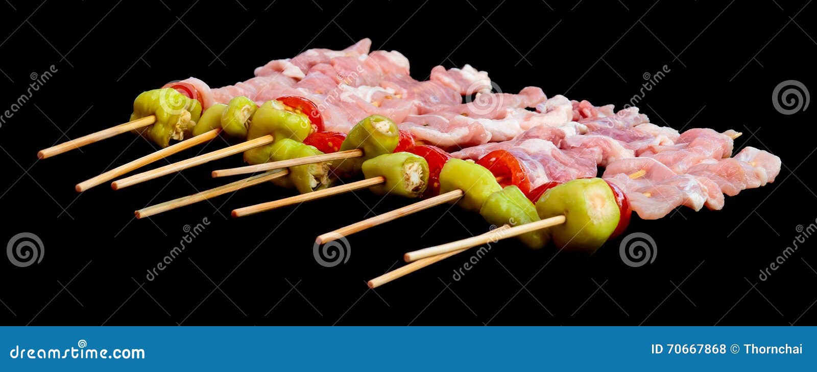Raw Pork Bar B Que stock photo. Image of pork, boneless - 70667868