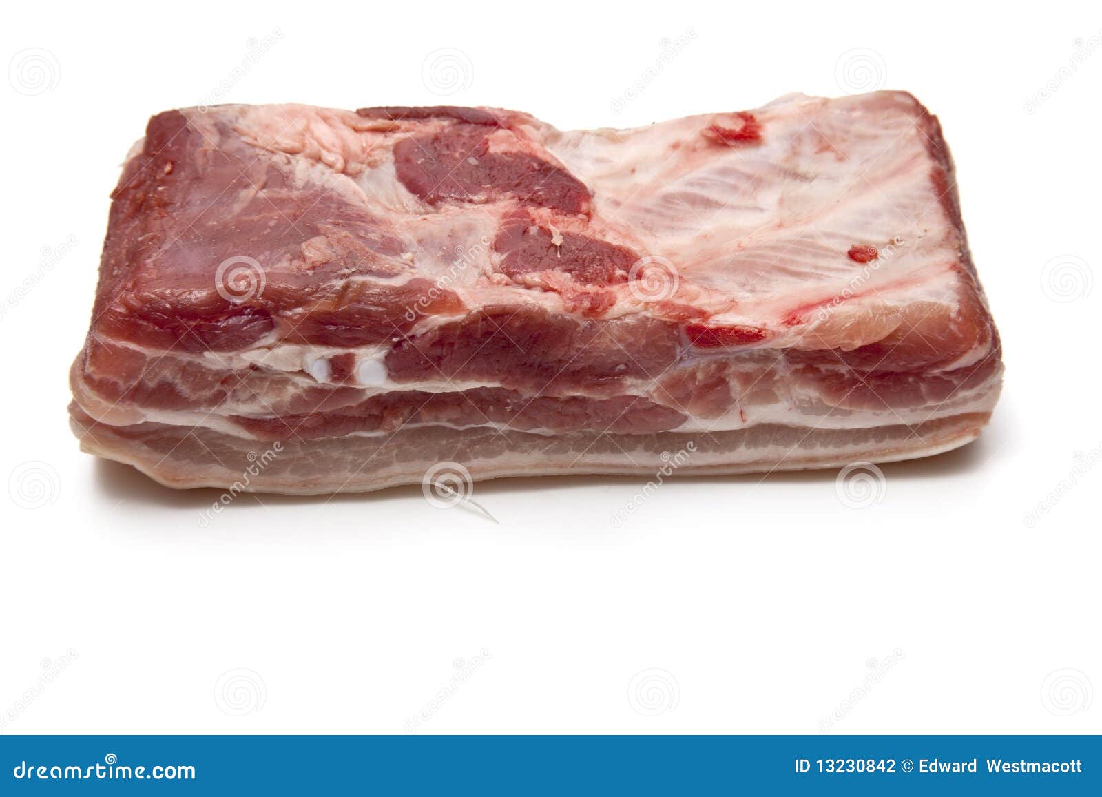Raw Pork Belly meat stock photo. Image of uncooked, closeup - 13230842