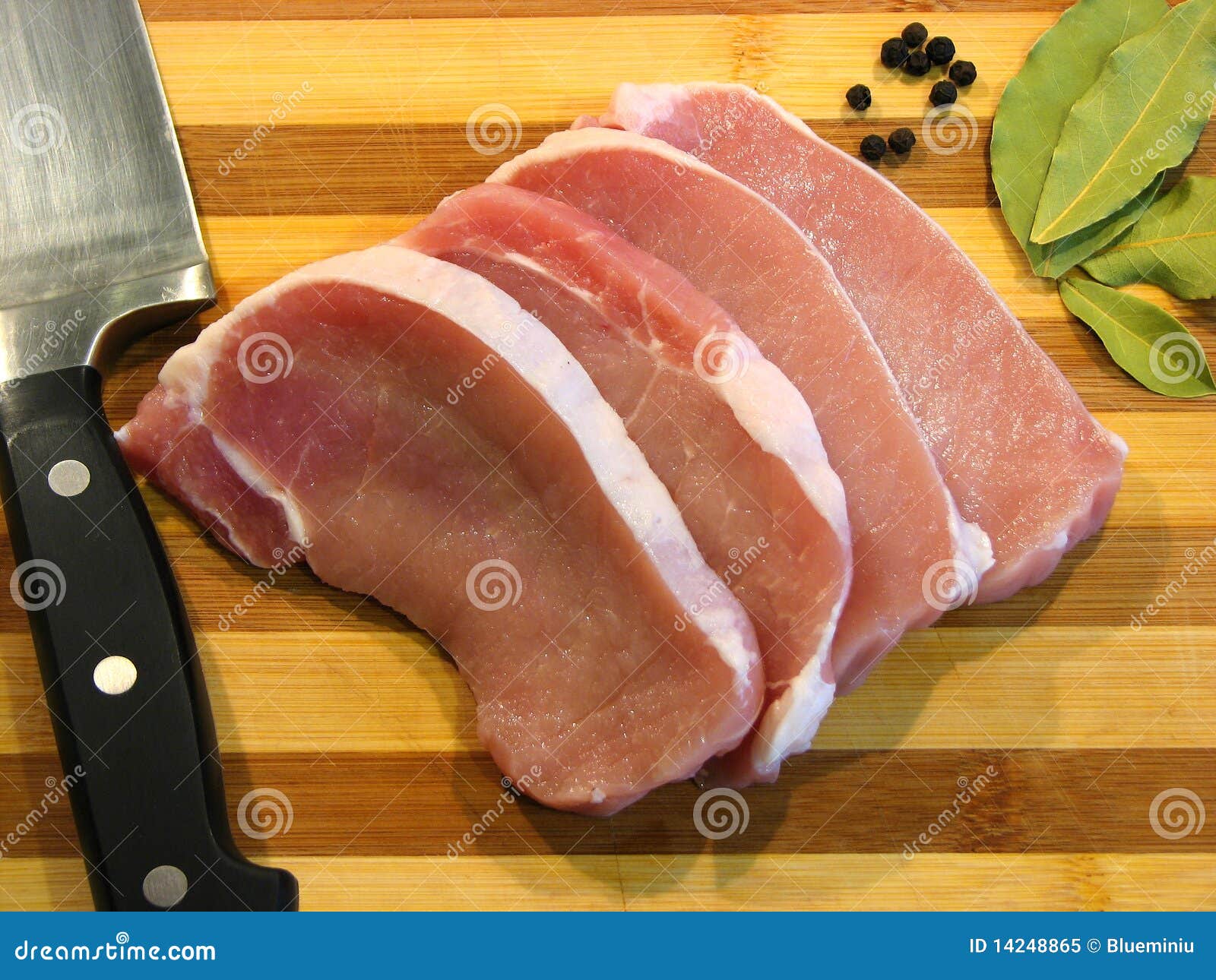 Raw pork chops stock image. Image of food, chops, nutrition - 14248865