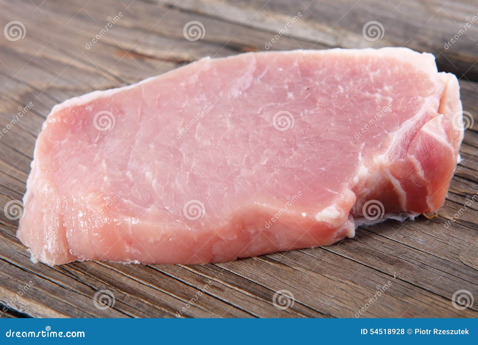Raw pork chops stock photo. Image of slices, protein - 54518928
