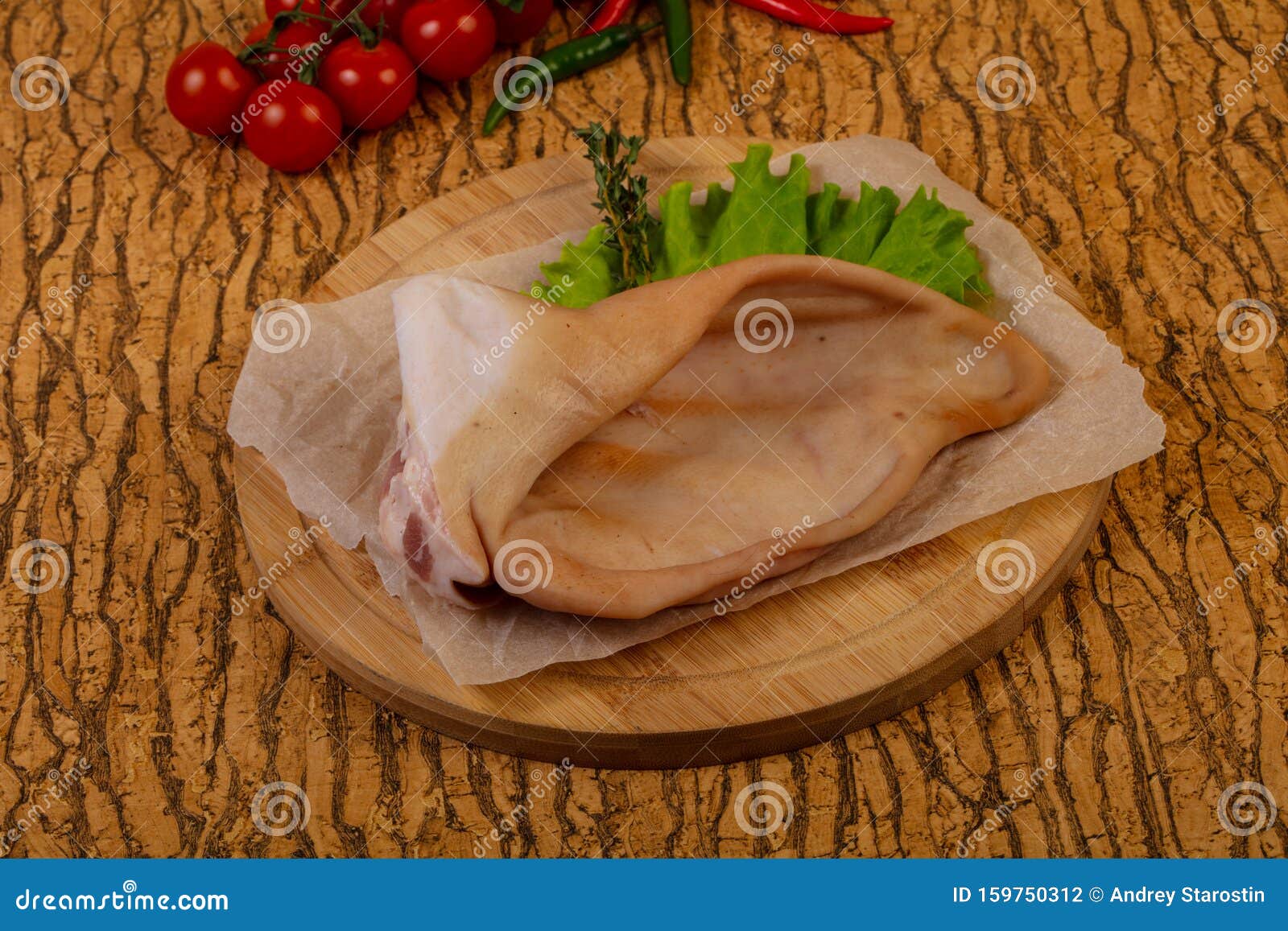 Raw pork ear stock photo. Image of food, fresh, pork - 159750312