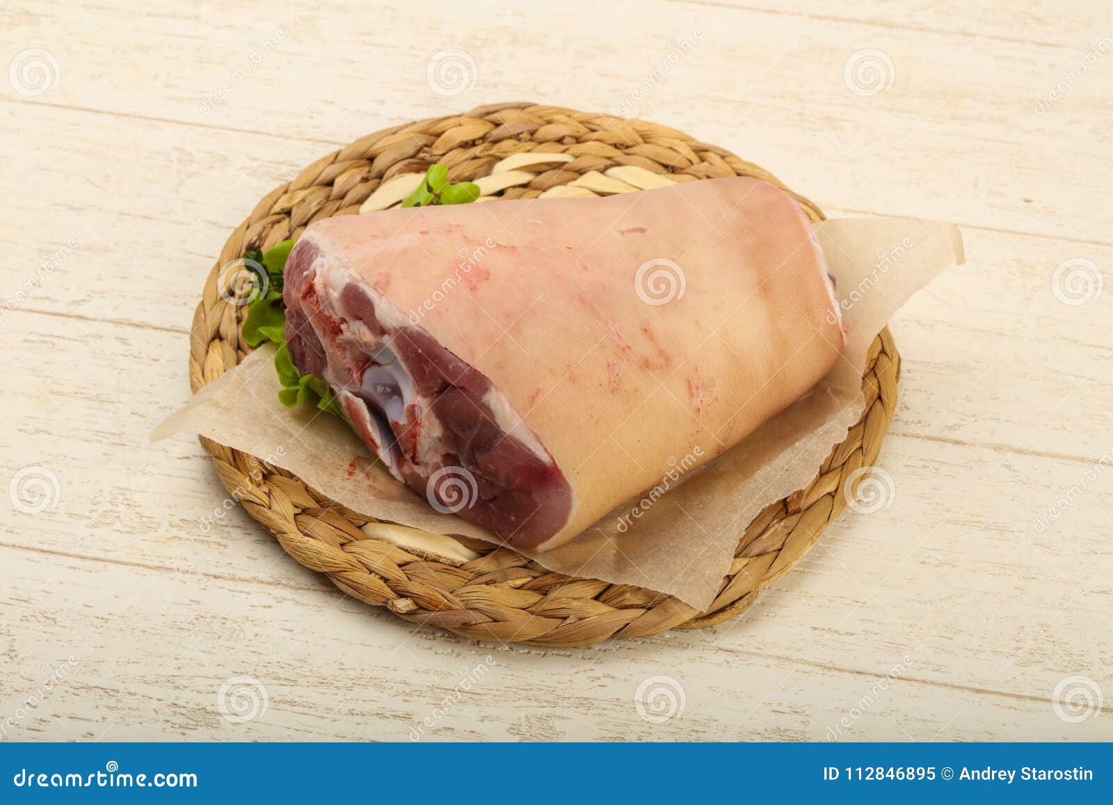 Raw pork knee stock image. Image of knuckle, bone, eisbein - 112846895