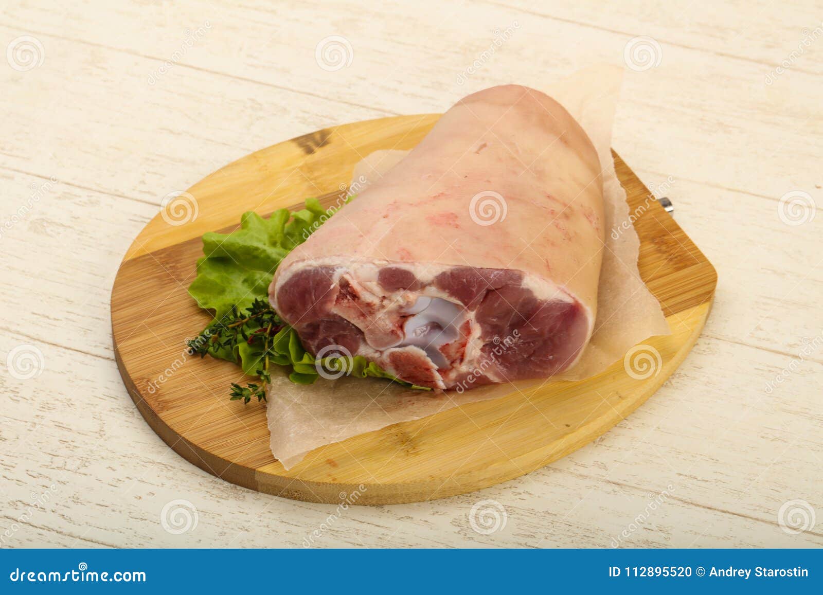 Raw pork knee stock photo. Image of shank, german, braised - 112895520