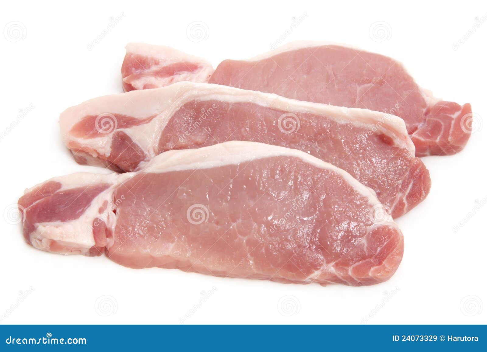 Raw pork loin stock image. Image of loin, cooking, texture - 24073329
