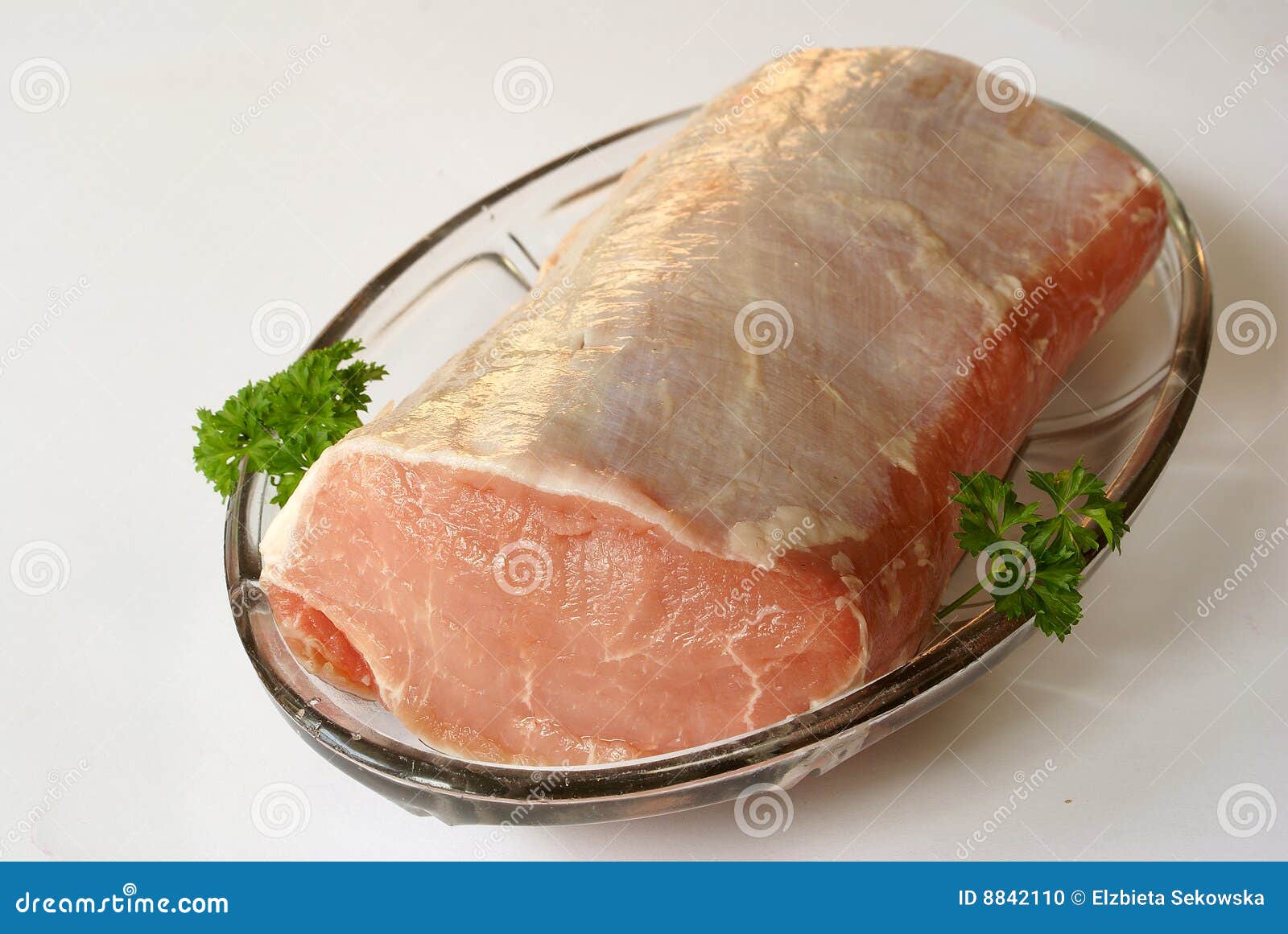 Raw pork loin stock photo. Image of pork, boneless, chop - 8842110