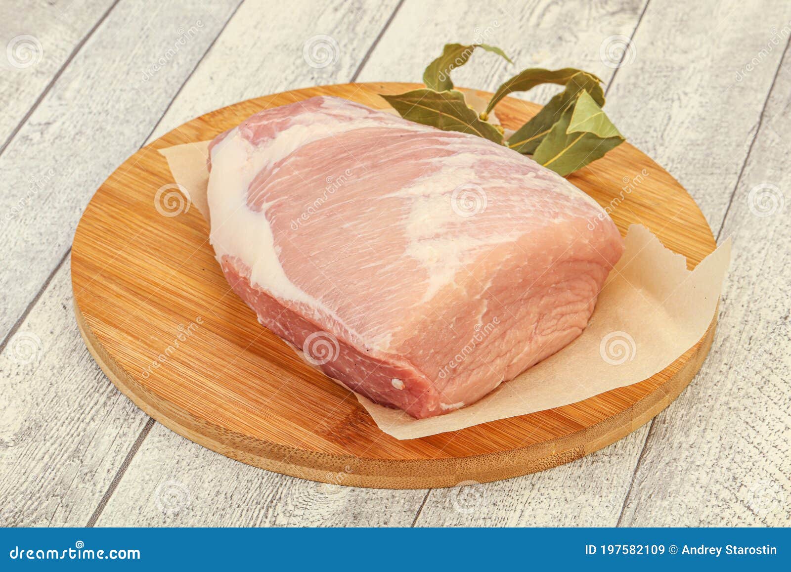 Raw pork meat for cooking stock image. Image of ingredient - 197582109