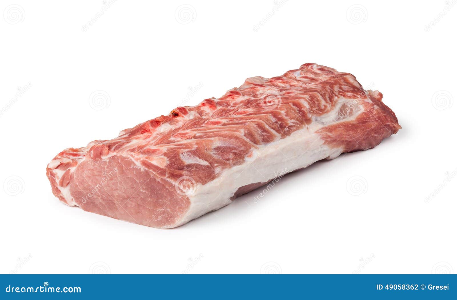 Raw pork meat stock photo. Image of protein, meat, slice - 49058362