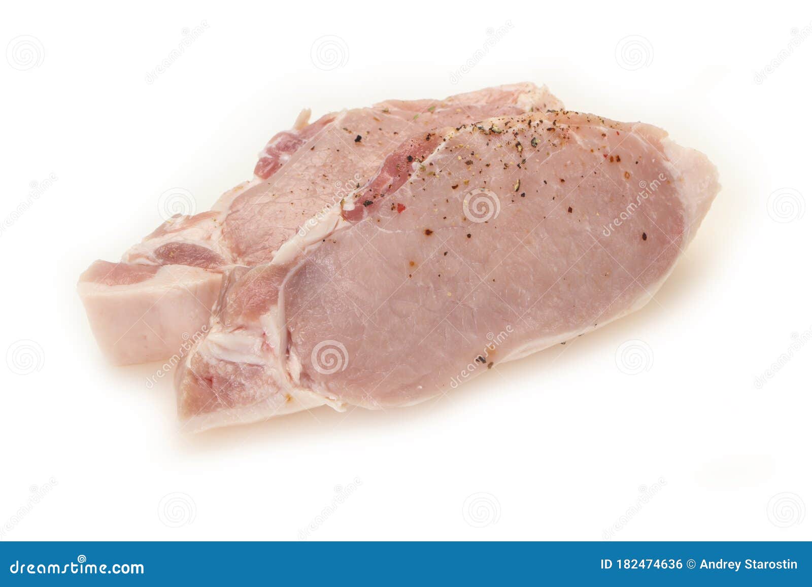 Raw Pork Meat Steak for Grill Stock Photo - Image of barbecue, butchery ...