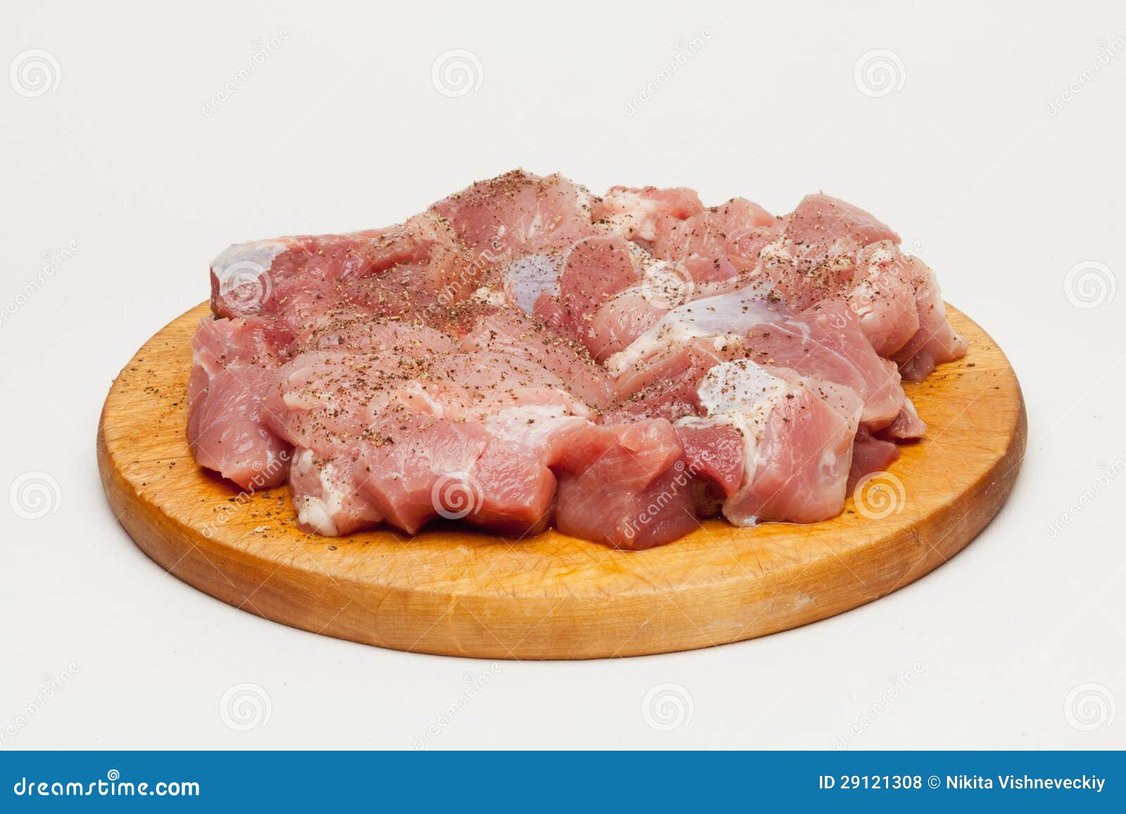 Raw pork meat on white stock photo. Image of freshness - 29121308