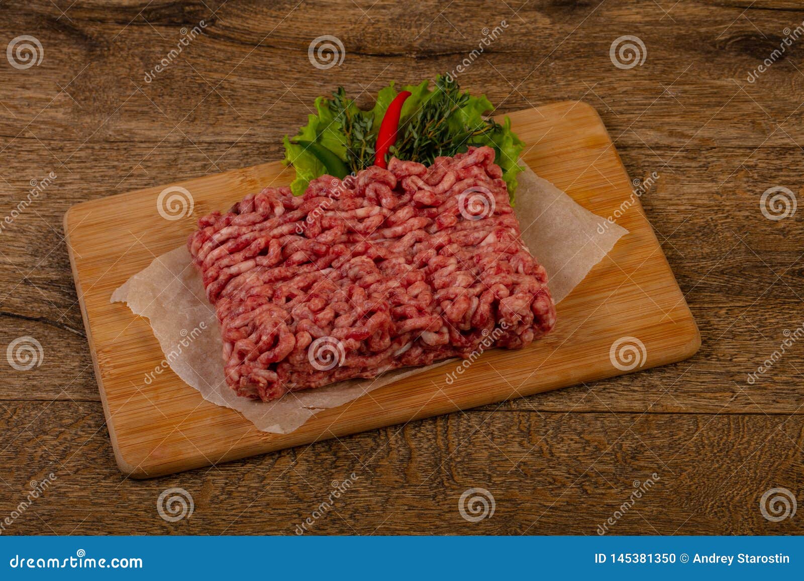 Raw pork minced meat stock photo. Image of burger, salt - 145381350