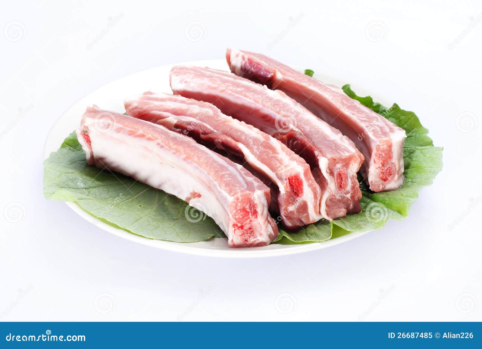 Raw pork ribs stock image. Image of health, pork, restaurant - 26687485