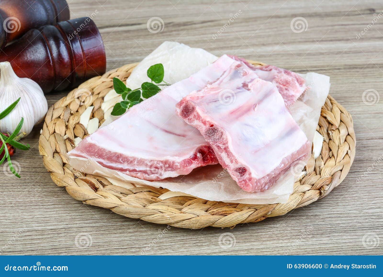 Raw pork ribs stock photo. Image of spare, protein, background - 63906600
