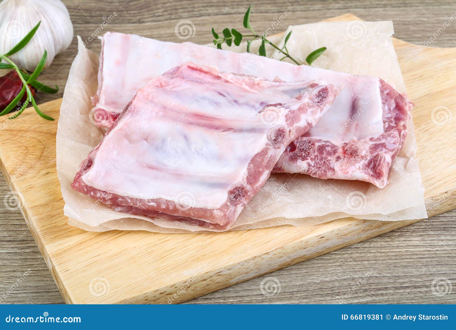 Raw pork ribs stock image. Image of protein, meat, bone - 66819381