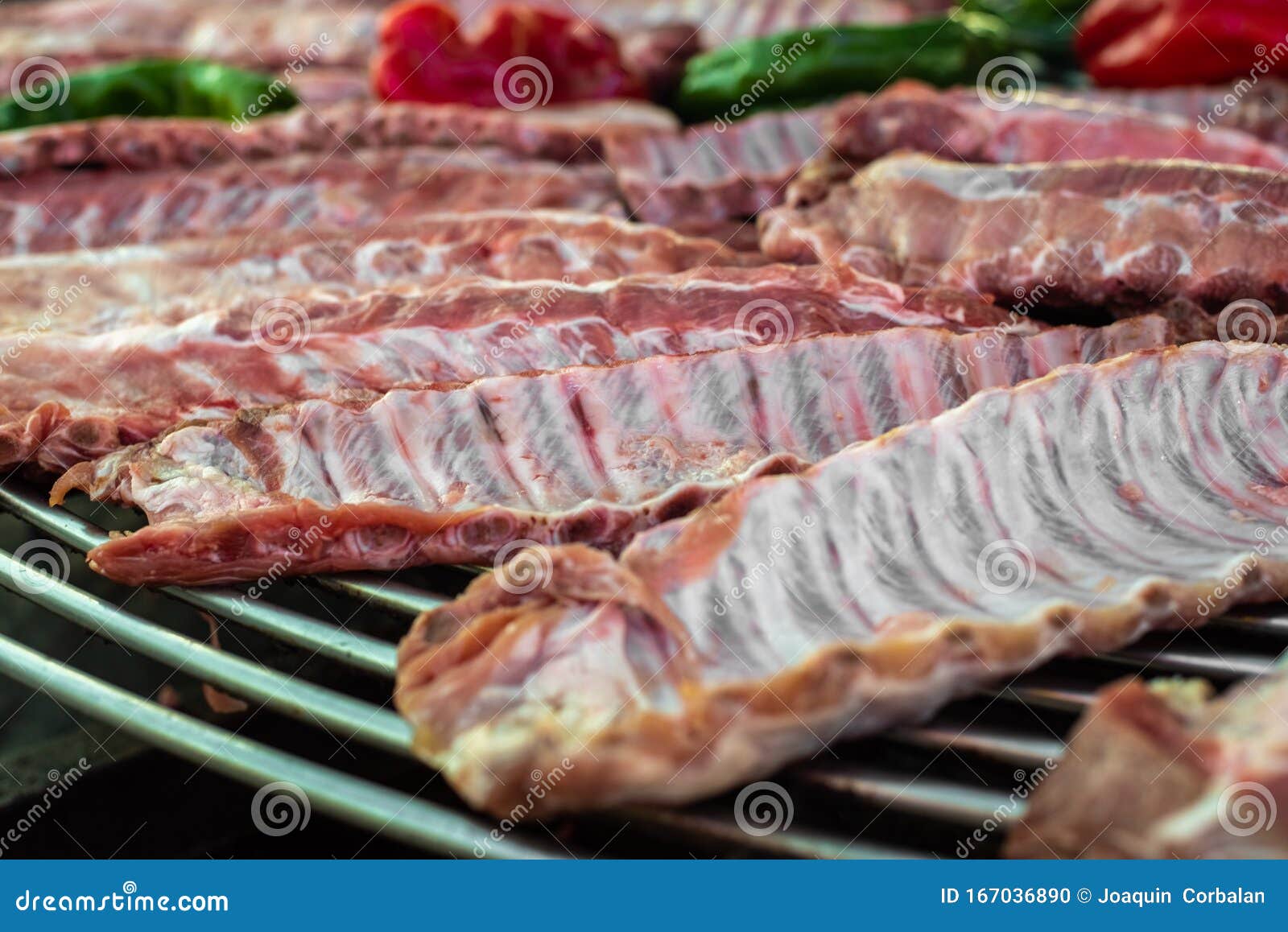 Raw Pork Ribs Ready To Make on the Barbecue Stock Photo - Image of ...