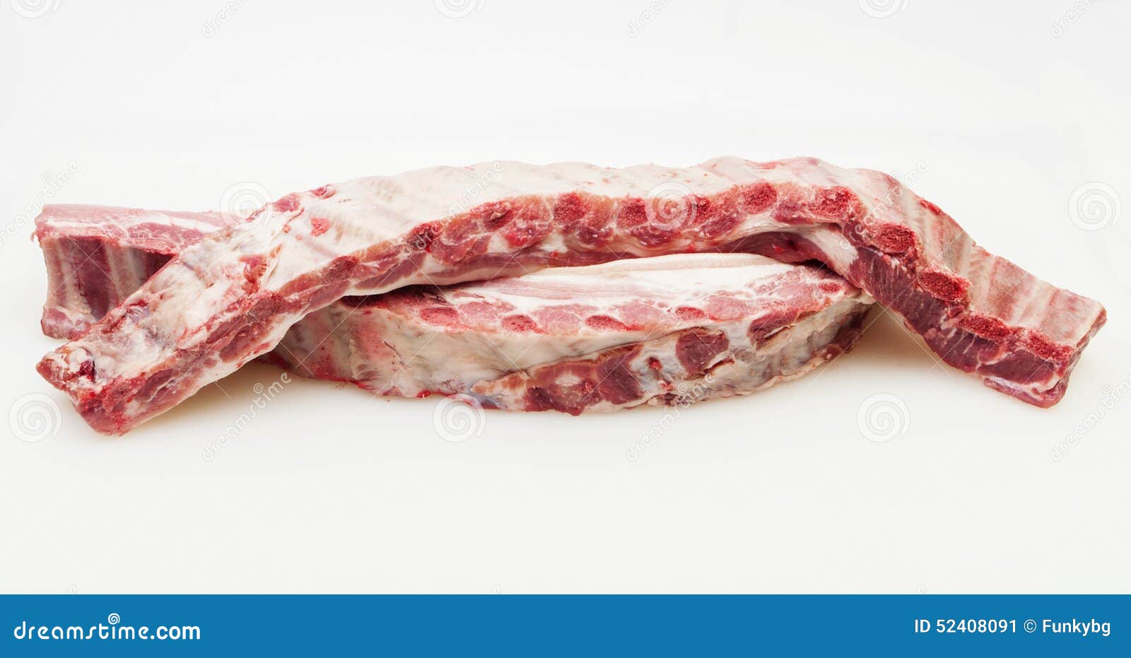 Raw pork ribs white stock image. Image of cuisine, beef - 52408091