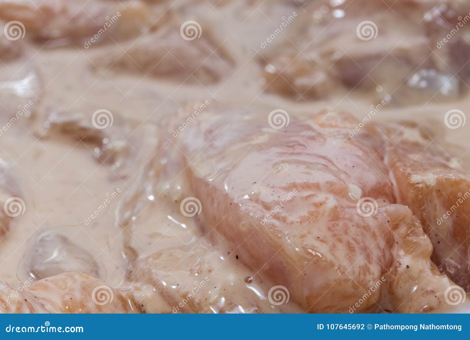 Raw Pork Slice Meat with Fermented Stock Photo - Image of culture ...