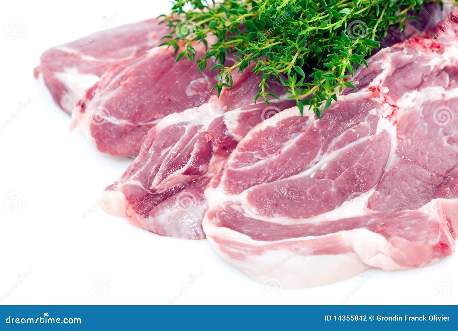 Raw pork steaks stock photo. Image of prepared, fatty - 14355842