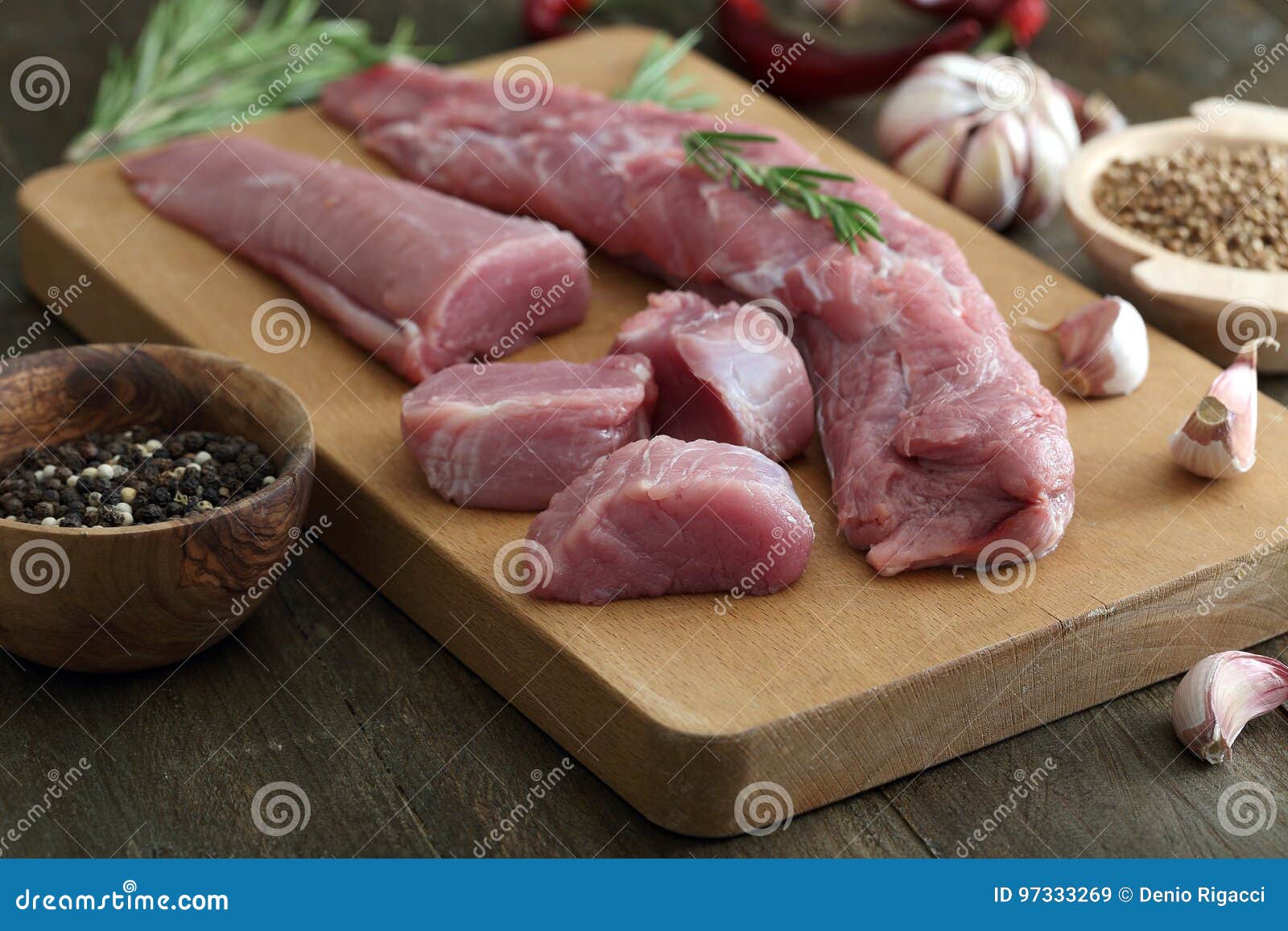Raw Pork Tenderloin - Top View Royalty-Free Stock Photography ...