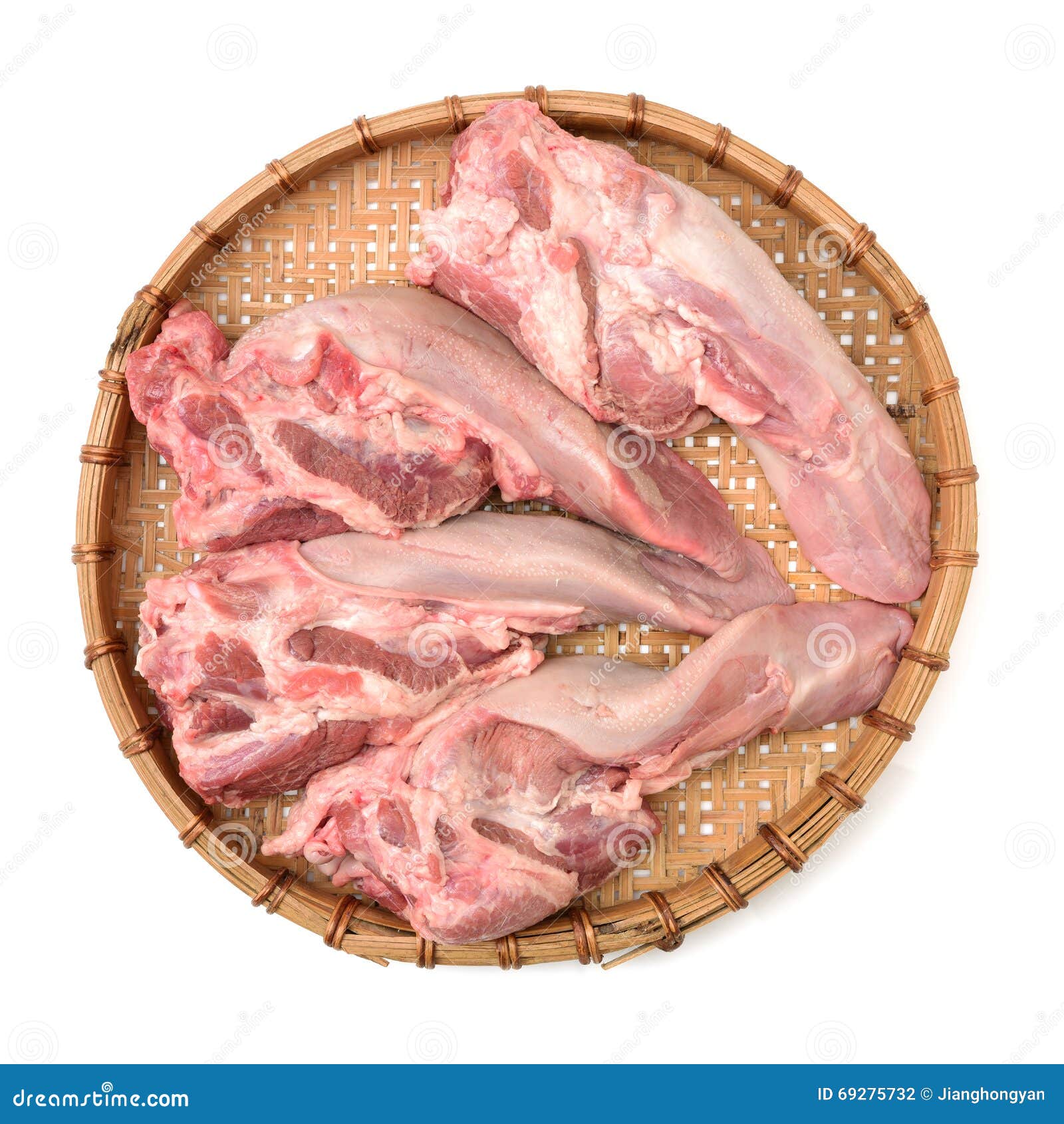Raw pork tongue stock photo. Image of protein, large - 69275732