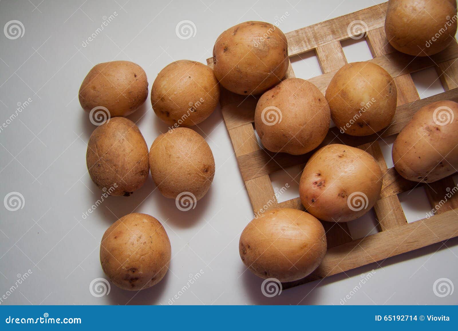 Raw potato stock photo. Image of eating, brown, clipping - 65192714
