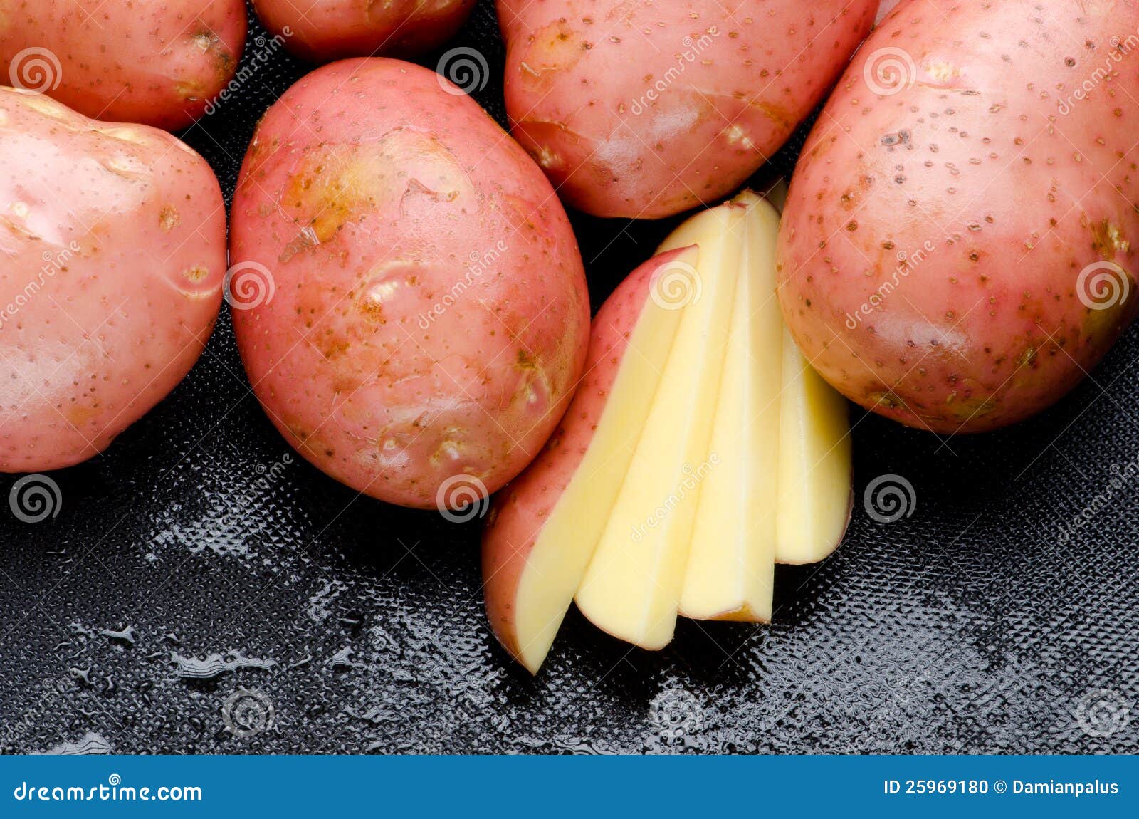 Raw Potatoes stock photo. Image of slice, sliced, crop - 25969180