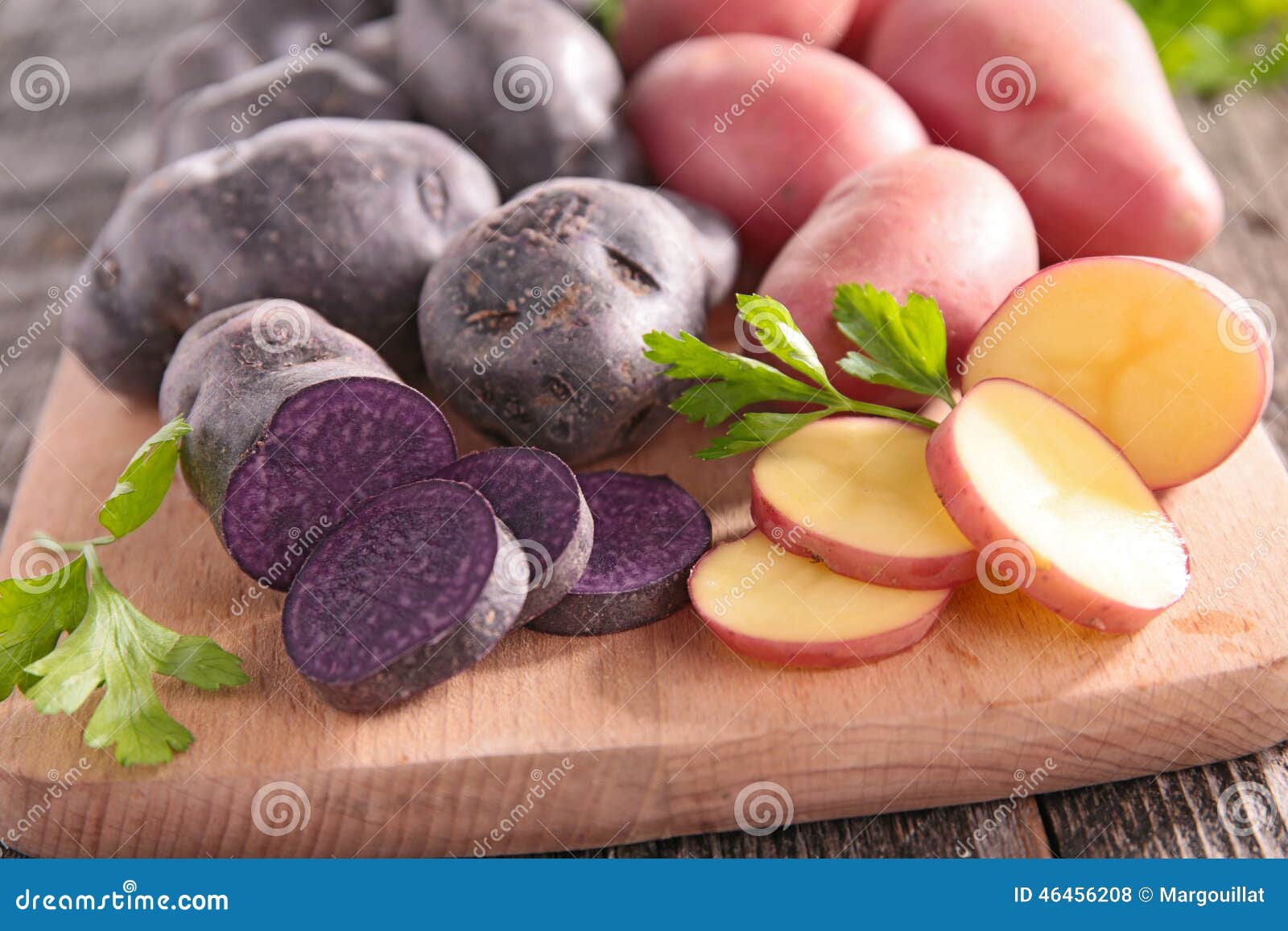 Raw potatoes stock photo. Image of potato, agriculture - 46456208