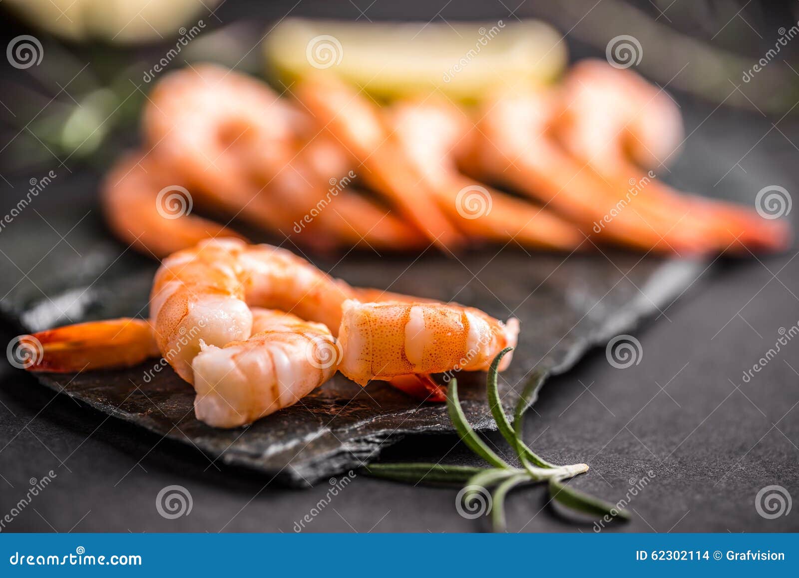 Raw prawns stock photo. Image of seafood, prawn, delicatessen - 62302114