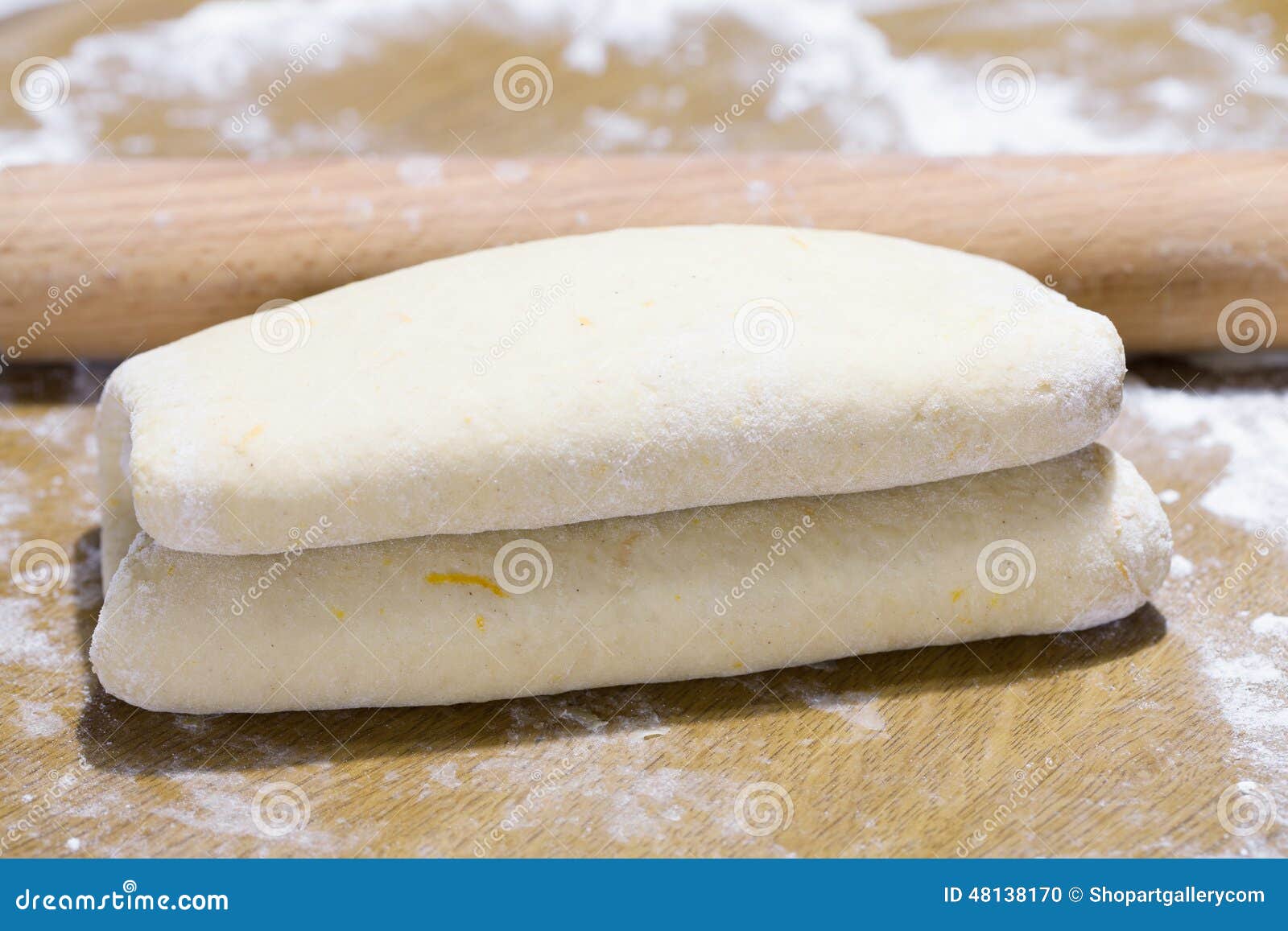 Raw Puff Pastry stock photo. Image of food, preparation - 48138170