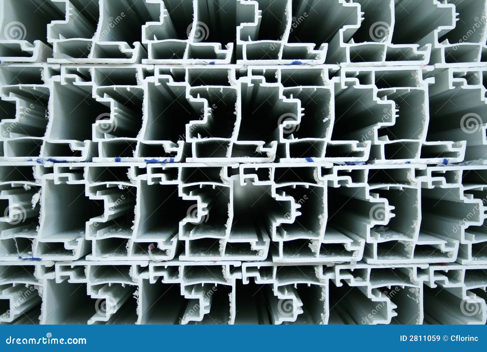 Raw PVC profiles stock image. Image of manufacturing, improvement - 2811059