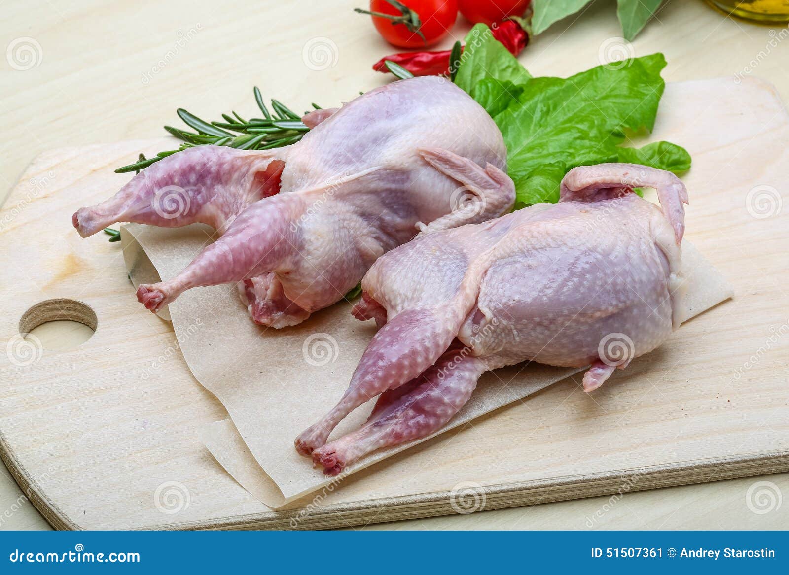 Raw Quail Ready for Cooking Stock Image - Image of meat, chicken: 51507361