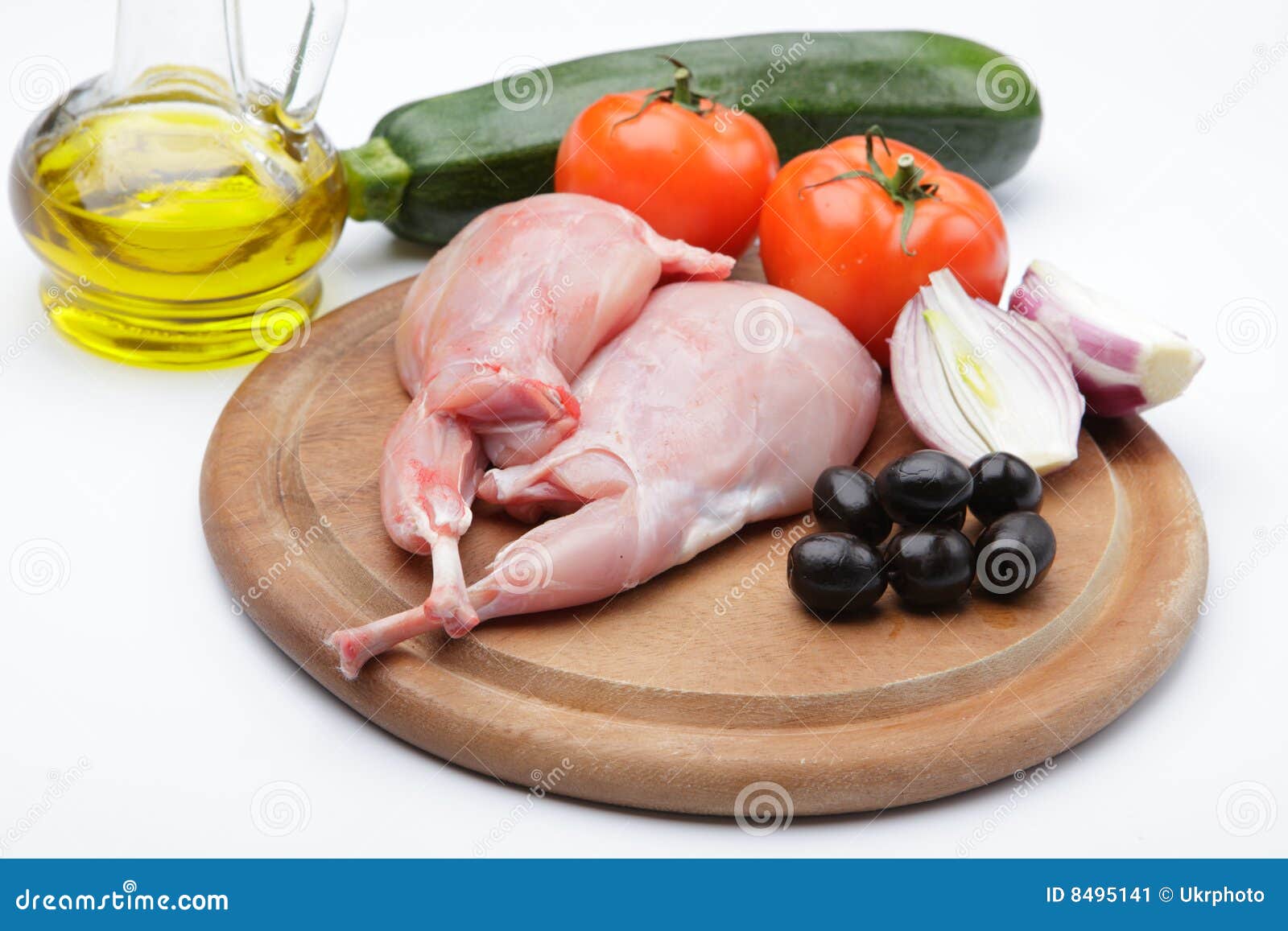 Raw Rabbit Legs with Vegetables Stock Image - Image of tomatoes, black ...